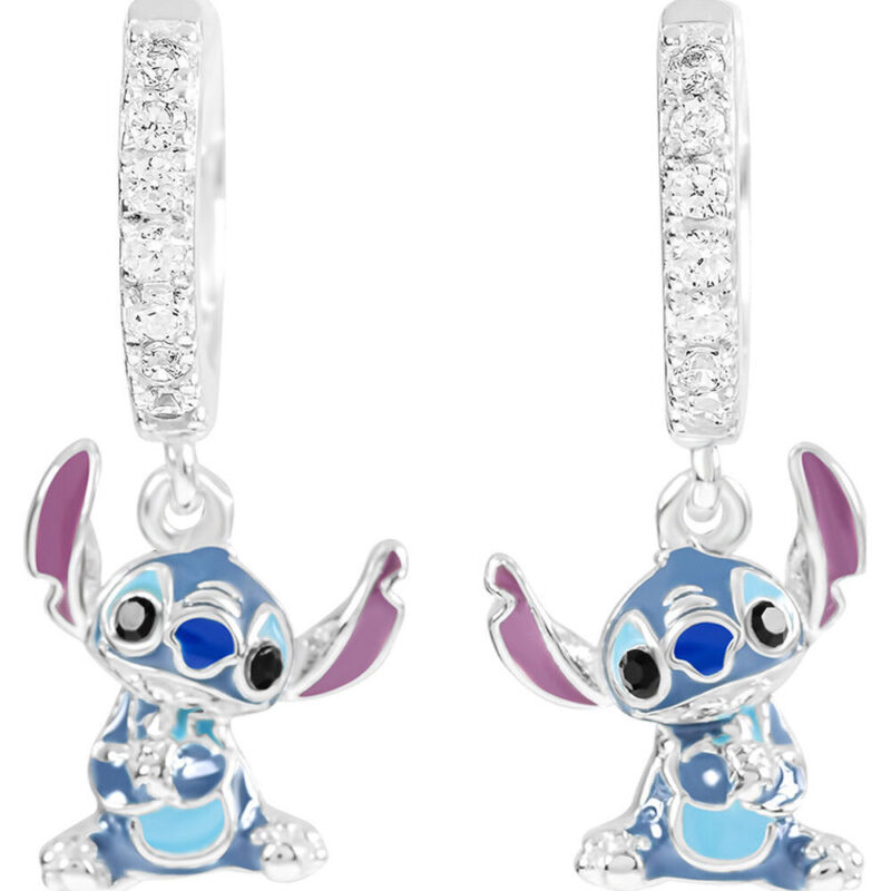 Disney Stitch Charm sterling silver earrings - FiguraNet - Figura ...